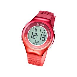 Analog-Armbanduhr Calypso Digital rot groß (ca. 44mm) | Gr.: onesize