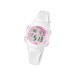 Digital-Armbanduhr Calypso Junior weiß klein (ca. 28mm) | Gr.: onesize