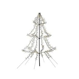 MARELIDA LED Weihnachtsbaum Lichterbaum für Außen aufklappbar H: 2m | Gr.: onesize
