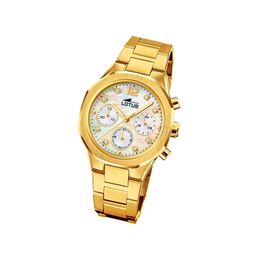 Chronograph-Armbanduhr Lotus Classic gold mittel (ca. 36,5mm) | Gr.: onesize