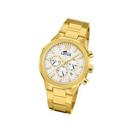 Chronograph-Armbanduhr Lotus Classic gold groß (ca. 41,8mm) | Gr.: onesize