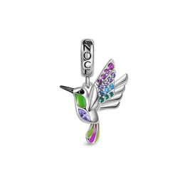 GNOCE Sterling Silber Kolibri Charm Zirkonia | Gr.: onesize