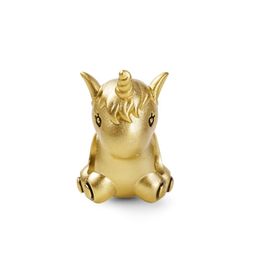 GNOCE Silber vergoldet Einhorn Charm | Gr.: onesize