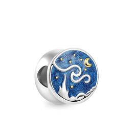 GNOCE Sterling Silber Sternennacht Charm | Gr.: onesize
