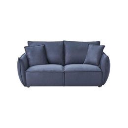 Beliani 3-Sitzer Sofa KUNES in Blau - (W) 190 x (H) 82 x (L) 92 cm | Gr.: onesize