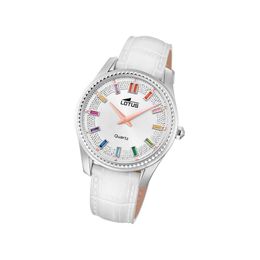 Chronograph-Armbanduhr Lotus Classic weiß mittel (ca. 38mm) | Gr.: onesize