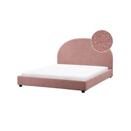 Beliani Doppelbett VAUCLUSE in Rosa - (W) 174 x (H) 112 x (L) 214 cm | Gr.: onesize