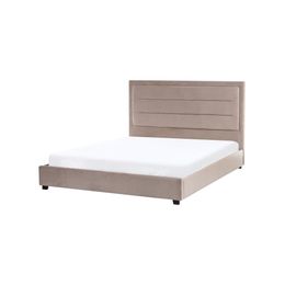 Beliani Wasserbett ROUEN in Beige - (W) 168 x (H) 111 x (L) 214 cm | Gr.: onesize