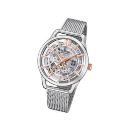 Analog-Armbanduhr Festina Automatik silber mittel (ca. 36mm) | Gr.: onesize