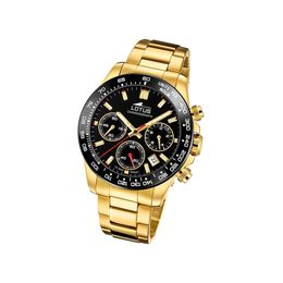 Chronograph-Armbanduhr Lotus Classic gold groß (ca. 43,5mm) | Gr.: onesize