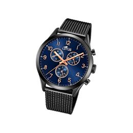 Chronograph-Armbanduhr Lotus Minimalist schwarz groß (ca. 43mm) | Gr.: onesize