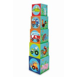 Carletto Spielzeug - SCRATCH - Jumbo Stapelspiel Pyramide Bauernhof | Gr.: onesize