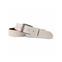 Fronhofer Ledergürtel 4cm in Creme | Gr.: 125 cm