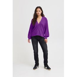 Ichi Strickjacke IHBOSTON Loose fit in Imperial Purple | Gr.: S