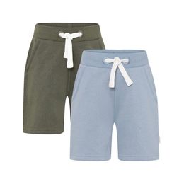 Minymo Kinder Sweat Pants "Basic 53-Sweat short (2-pack)" in Blau | Gr.: 128