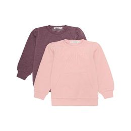 Minymo Kinder Sweatshirt "Sweat Shirt girl (2-pack)" in Rosa | Gr.: 116