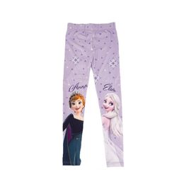 Disney Frozen Mädchen Leggings mit Anna & Elsa Motiv von Disney in Lila | Gr.: 92
