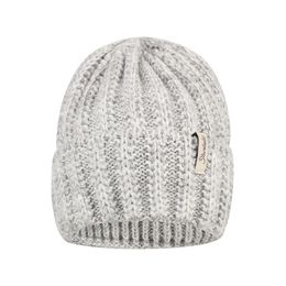 Sterntaler Strickmütze Umschlag in silber mel. | Gr.: 51 cm
