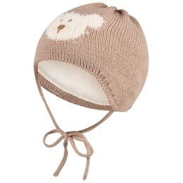 Sterntaler Strickmütze Bär in beige | Gr.: 45 cm