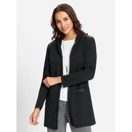 WITT WEIDEN Sweatshirtjacke in schwarz | Gr.: 38