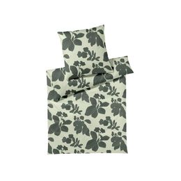 Elegante Bettwäsche Shadows in forest green | Gr.: 40 x 80 cm