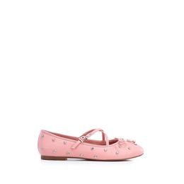 Wittchen Ballerinas Aus Kunstleder Mit Kristallen in Pink | Gr.: 37