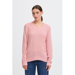oxmo V-Ausschnitt-Pullover OXFSINVI PU 1 in Rosa | Gr.: XL