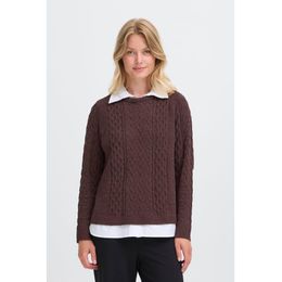 oxmo Strickpullover OXFSanvi in Braun | Gr.: M