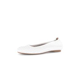 Gabor Fashion Elegante Ballerinas in weiß | Gr.: 39
