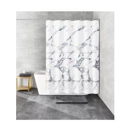 Kleine Wolke Duschvorhang Marble in anthrazit | Gr.: 180 x 180 cm