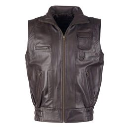 JCC Lederweste BigVest2 in dunkelbraun | Gr.: 56