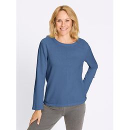 Sieh an! 3/4 Arm-Pullover in mittelblau | Gr.: 56