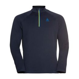 Odlo Longsleeve "Midlayer 1/2 Zip Besso" in Blau | Gr.: M
