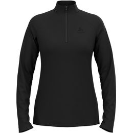 Odlo Longsleeve "Mid Layer 1/2 Zip Essential Light" in Schwarz | Gr.: XL