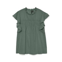V&eacute;ro Moda Vero Moda Bluse 'VMTRINE' Damen Gr&ouml;&szlig;e L dunkelgr&uuml;n