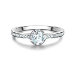 Trilani Ring aus Sterling Silber mit Zirkonia in silber | Gr.: 58