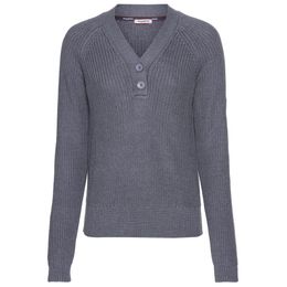 Kangaroos V-Ausschnitt-Pullover in blau | Gr.: 36-38