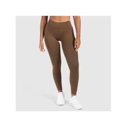 Smilodox Leggings Yune Seamless Scrunch in Acid Braun | Gr.: M