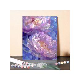 ARTNANAS DIY Malen nach Zahlen Set-"Pfingstrose" | Gr.: 30x40 ohne Rahmen