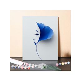 ARTNANAS DIY Malen nach Zahlen Set-"Blatt" | Gr.: 30x40 ohne Rahmen