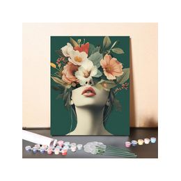 ARTNANAS DIY Malen nach Zahlen Set-"Naturkrone" | Gr.: 40x50 mit Rahmen