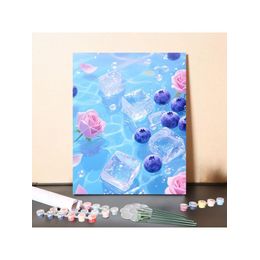ARTNANAS DIY Malen nach Zahlen Set-"Heidelbeere" | Gr.: 40x50 ohne Rahmen
