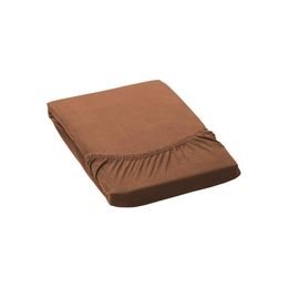 GMD Living Jersey Premium Spannbettlaken JANNEBY in Farbe Nougat | Gr.: 120x200 cm