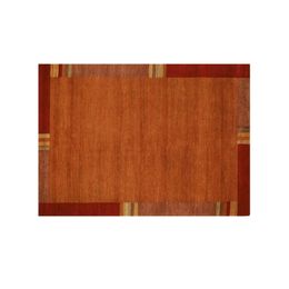 H&ouml;ffner Handgekn&uuml;pfter Naturteppich Sensation Silk Lakir &brvbar; orange &brvbar; Wolle &brvbar; Ma&szlig;e (cm): B: 70 &raquo; H&ouml;ffner