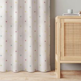 Vorhang No.YK47 Bunte Punkte - blickdichte Gardine Illustration Muster Kinderzimmer Baby Babyzimmer M&auml;dchen M&auml;dchenzimmer Jungen Jungenzimmer Bunt