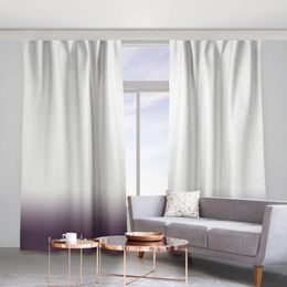 Bilderwelten Vorhang Dip-Dye Dunkles Violett - blickdichte Gardine Abstrakt Wohnzimmer Schlafzimmer K&uuml;che Bad Badezimmer Jugendzimmer Violett