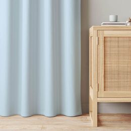 Vorhang Himmelblau - blickdichte Gardine Unifarben Wohnzimmer Schlafzimmer Küche Bad Badezimmer Jugendzimmer Kinderzimmer Blau