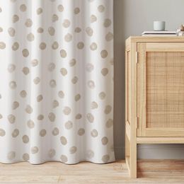 Vorhang Aquarell Punkte Beige