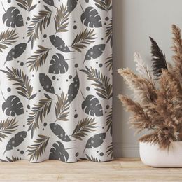 Vorhang Blattsilhouetten mit Monstera