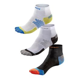Chiemsee Sportsocken Herren Gr&ouml;&szlig;e 35/38 t&uuml;rkis / koralle / schwarz / wei&szlig;